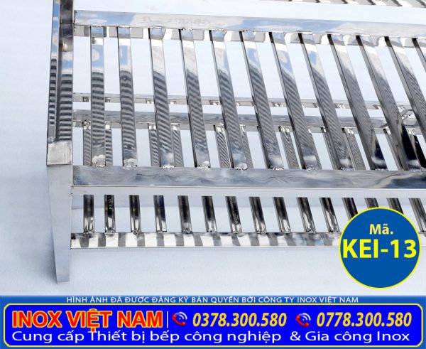 Báo giá Kệ Bếp Inox 2 Tầng Trên Bàn 1m6 KEI-13 - Inox Việt Nam