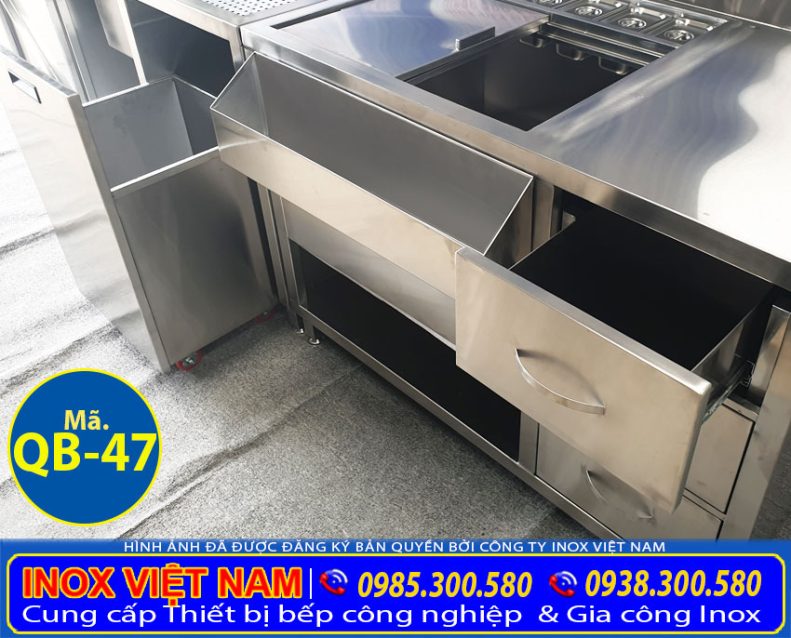 Hệ Quầy Pha Chế Inox QB-47 - Inox Việt Nam
