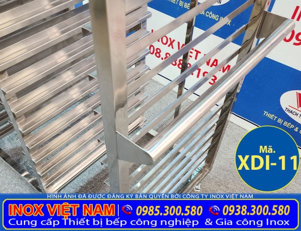 Xe Đẩy Thức Ăn 102 Khay Inox 304 XDI-11 - Inox Việt Nam