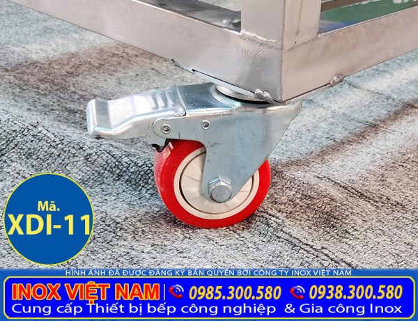 Xe Đẩy Thức Ăn 102 Khay Inox 304 XDI-11 - Inox Việt Nam